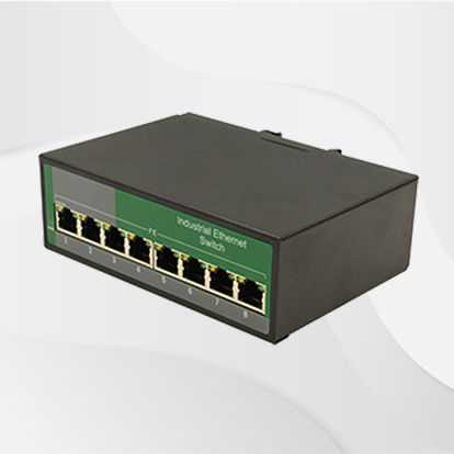 SW008F 8-Port Industrial Ethernet Switch | 100Mbps IoT Network Gateway