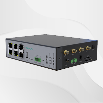 SR800-01 Industrial 5g lte Router | Fiber Optic and Cellular Connectivity